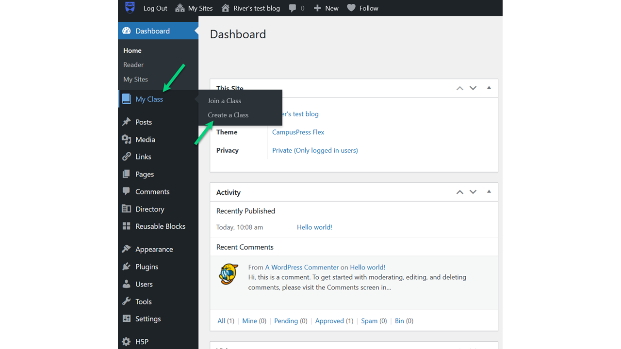 Create A Class Site Digital Education Resources